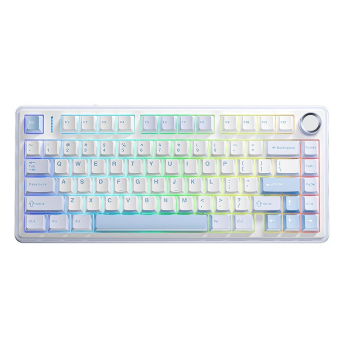 Aula F75 Mekanik RGB TKL Gray Switch Kablosuz Makrolu Hot Swap Klavye ...
